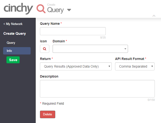 Saved Queries | Cinchy Documentation